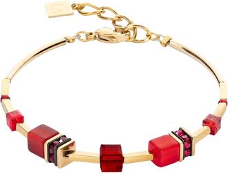 Coeur de Lion Armband - GeoCUBE Iconic Lite Armband - Gr. ONE SIZE - in Rot - f&uuml;r Damen