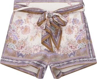 Zimmermann Femme, Shorts, Multicolore, Taille: 38 FR Luna Short