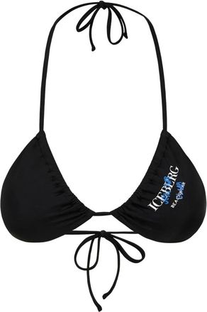 Iceberg Femme, Maillots de bain, Noir, Taille: 38 FR Triangle Bikini Top