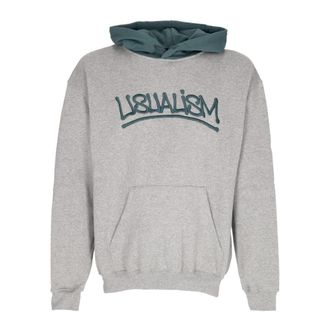 Usual Hoodie mit gesticktem Logo - - Sweatshirts & Hoodies - Herren - Grau - L