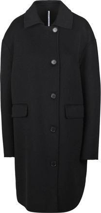 Liviana Conti Femme, Manteaux, Noir, Taille: 38 FR Manteau crois&eacute;