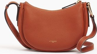 Le Tanneur Petit sac bandouli&egrave;re Madeleine en cuir de taurillon grain&eacute;