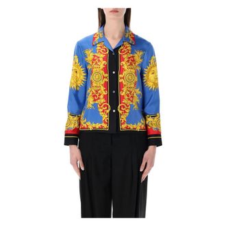 Versace Shirt Print The Sun - - Blouses & Shirts - Damen - Mehrfarbig - M