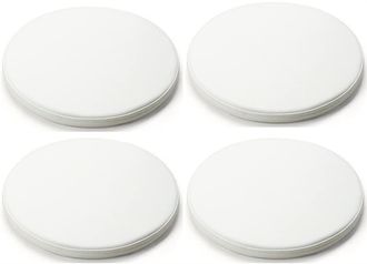 Generic Rundes Stuhlkissen Aus Memory-Schaumstoff Rutschfestes Weiches Rundes Stuhlkissen,1/2/4er Set Sitzkissen/Hockerkissen, Bequemes Bar-Sitzkissen(White,4