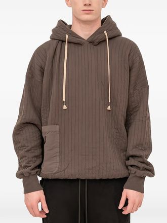 The Viridi-Anne Hoodie mit aufgesetzten Taschen - Braun