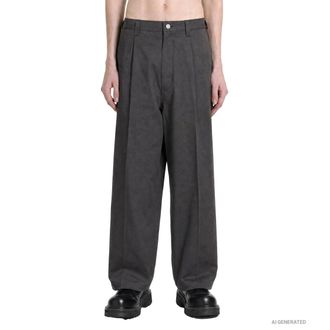 Comme Des Gar&ccedil;ons Pleated Cotton Pants