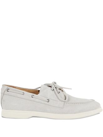 Tagliatore Segelschuhe aus Wildleder - Grau
