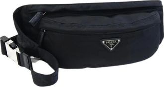 Prada unisex, Pre-owned, Noir, Taille: ONE Size Pre-owned Nylon sacs-prada