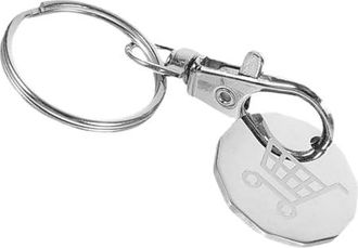 DOITOOL Porte-Cl&eacute;s &agrave; Jeton Caddie Multifonction Breloque Pendentif pour Chariot Roulettes Courses et Panier dAchat Usage