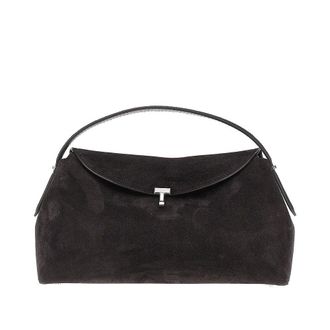Toteme Suede leather T-Lock top-handle bag Woman One Size
