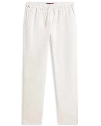 Tommy Hilfiger Leinenhose Harlem mit Dehnbund, Regular Tapered Fit in