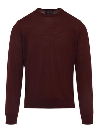 Giorgio Armani Pull Col Rond - Rouge