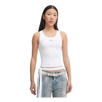 Diesel T-Anky-Tail-S1 Tank Top - Femme - Tops - Blanc - Taille: 40 FR