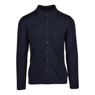 Slowear Cardigan mit Kragen - - Knitwear - Herren - Blau - 2XL