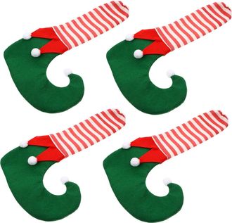 OSALADI 4 St&uuml;ck Weihnachts Tischfu&szlig;abdeckungen Stuhlfu&szlig;schoner Bodenschutz Mehrfarbig M&ouml;belbeinsocken f&uuml;r Wohnraum und Party
