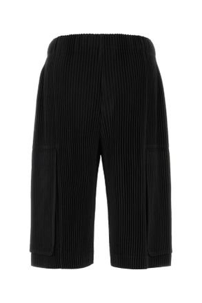 Homme Pliss&eacute; Issey Miyake Colors Bermuda Shorts - Black
