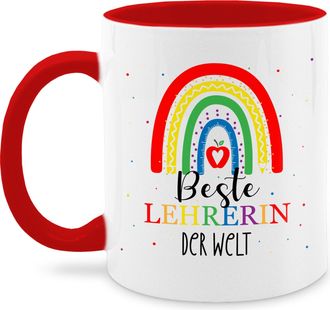 Shirtracer Tasse Tassen 325ml - Beste Lehrerin der Welt | Abschiedsgeschenk Lehrerin | Beste Lehrerin Geschenk f&uuml;r Lehrerin | Danke Lehrerin | Dankesch&ouml;n Geschen