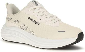 Palm Angels Mens Beige Fabric Low Top Sneakers