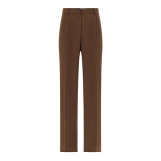 Cruna Cora Straight Hosen - - Trousers - Damen - Braun - L