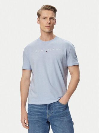 Tommy Jeans T-Shirt DM0DM20744 Hellblau Regular Fit