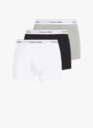 Calvin Klein Lot de 3 boxers en coton m&eacute;lang&eacute;