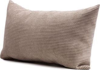 G&ouml;zze Kissen Capri, Dekokissen in Feincord-Optik, Weiches Sofakissen mit F&uuml;llung, 100% Polyester, 30 x 50 cm - Taupe