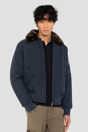 Schott NYC Blouson Airlines navy / brown