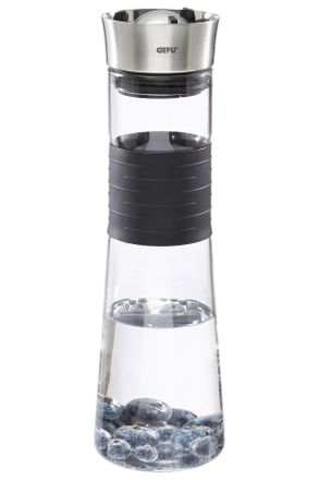 GEFU Karaffe Cascada, Glas, 1 L, 31 cm, Ausgie&szlig;er, Deckel, Kaffee & Tee, Kannen, Karaffen