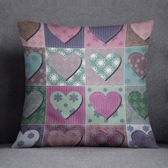 Bonamaison Le Jardin du Lin Kissenh&uuml;llen, Cotton, Mehrfarbig, 45x45