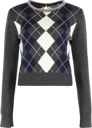 Self Portrait Femme, Pulls, Gris, Taille: 36 FR Tricots