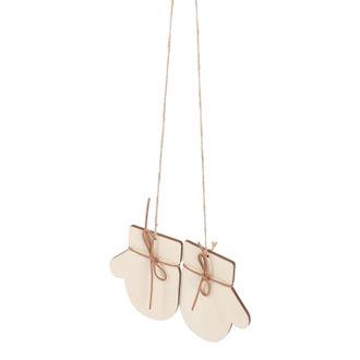 BESPORTBLE NOLITOY Holz Handschuh Wanddekoration Rustikales Ornament f&uuml;r Kinderzimmer Wohnzimmer und Party Handgefertigt Langlebig Einfache Wandbefestigung Skand