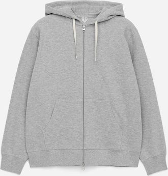 Arket Kapuzenpullover Mit Rei&szlig;verschluss -Grau
