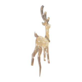 CHICIRIS Dilwe Rentier-Weihnachtsdekoration, Beleuchtetes Glitzerhirsch f&uuml;r den Au&szlig;enbereich, Hof, Rasen, Weihnachtsdekoration mit LED-Lichtern, Acrylmaterial,