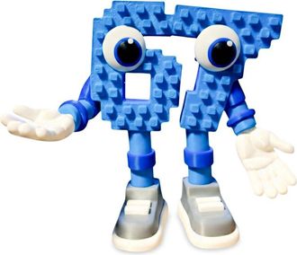 Generico Figur Six Seven 67, Kollektion Steal & Brainrot, dekorative Statue, 3D-Druck und handmontiert, modernes geometrisches Design, 13 cm H&ouml;he