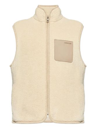 Moncler gilet zippé à poches plaquées - Tons neutres