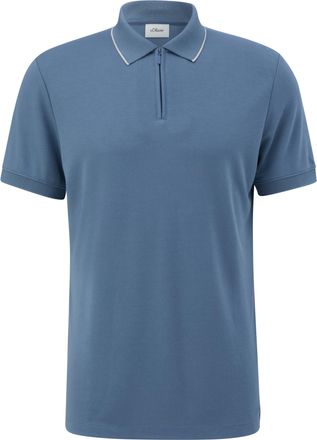 s.Oliver Black Label Herren 2142863 Polohemd, blau 5410, S
