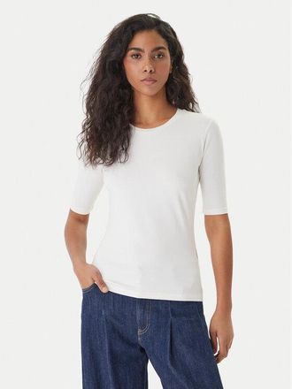 HUGO BOSS T-Shirt Darnelia 50515019 Wei&szlig; Slim Fit