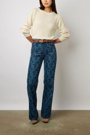 Gerard Darel Pull ajust&eacute; en laine &agrave; d&eacute;tails fantaisie - LEONORA - Ecru