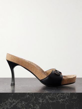 Balenciaga Mules En Cuir &Agrave; Ornements X Scholl - Noir