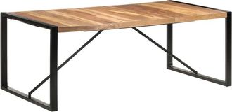 vidaXL Vidaxl - Table à manger 200x100x75 cm bois massif avec finition
