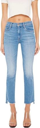 Mother Femme, Jeans, Bleu, Taille: W27 Insider Crop Step Fray