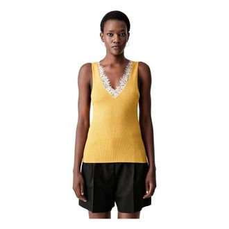 Pinko Strickpullover-Top - - Tops - Damen - Gelb - S