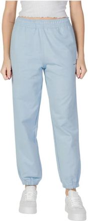 Calvin Klein Jeans Femme, Pantalons, Bleu, Taille: 42 FR Pantalon Taille Haute Coupe D&eacute;contract&eacute;e
