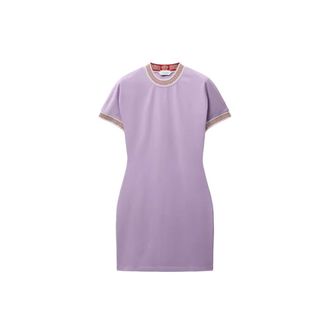 Versace Jacquard Stretch Baumwoll-Jersey-Minikleid - - Dresses - Damen - Lila - M