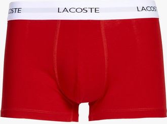Lacoste Lot de trois boxers en coton m&eacute;lang&eacute;