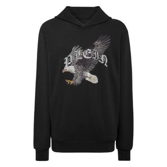 Philipp Plein Homme, Sweatshirts et sweats &agrave; capuche, Noir, Taille: 3XL Sweat &agrave; capuche SweaT-shirt Eagle