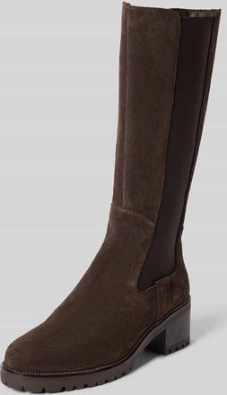 Tamaris Stiefel aus Rindsvelours mit Stretcheinsatz