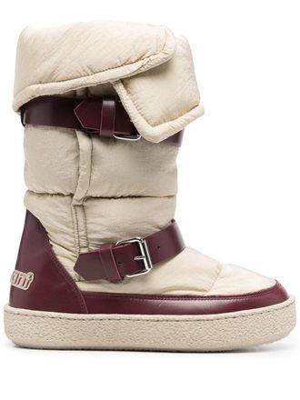 Isabel Marant bottines Zenora &agrave; design matelass&eacute; - Tons neutres