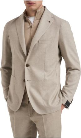 Tagliatore Homme, Vestes, Beige, Taille: L Veste crois&eacute;e