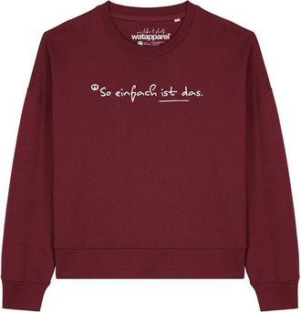 wat? Apparel Sweatshirt So einfach ist das
